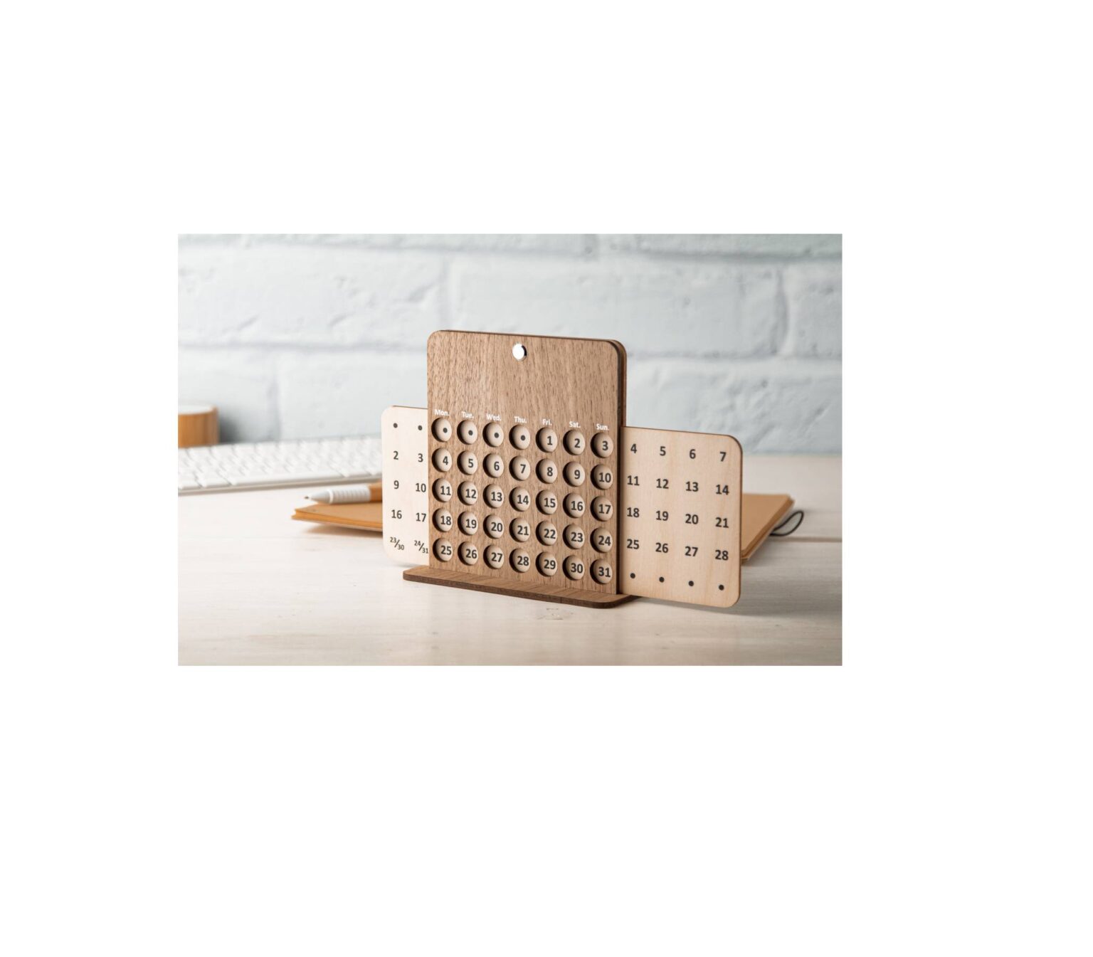 Calendar perpetuu, din lemn | Cadouri Eco